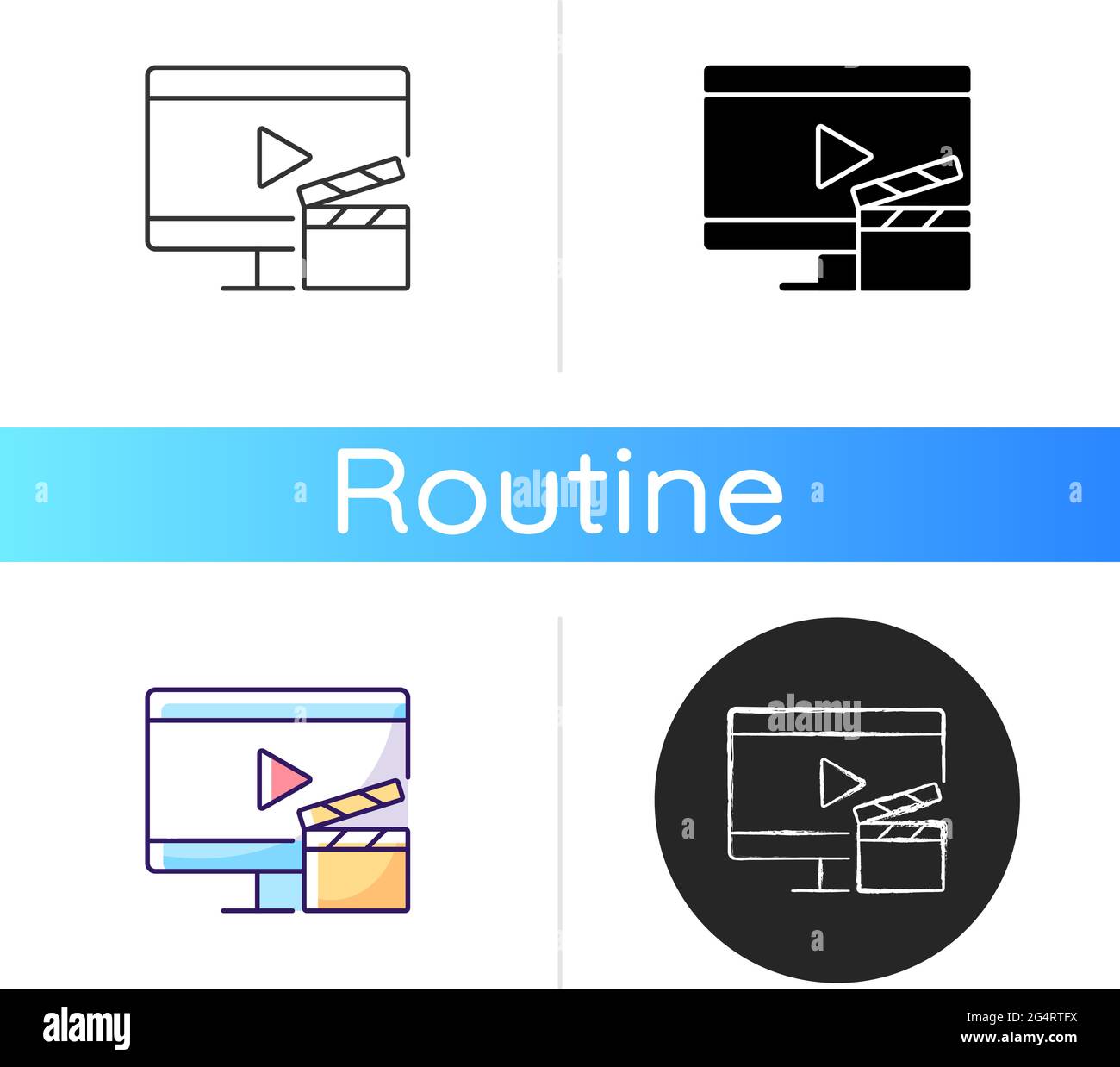 Watching TV icon Stock Vector Image & Art - Alamy