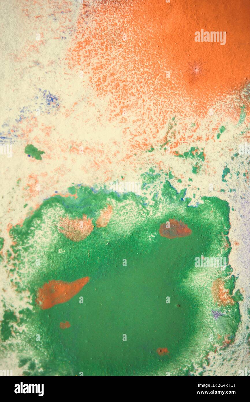 multicolored paint stains, drips, splashes, mixing Stock Photo - Alamy