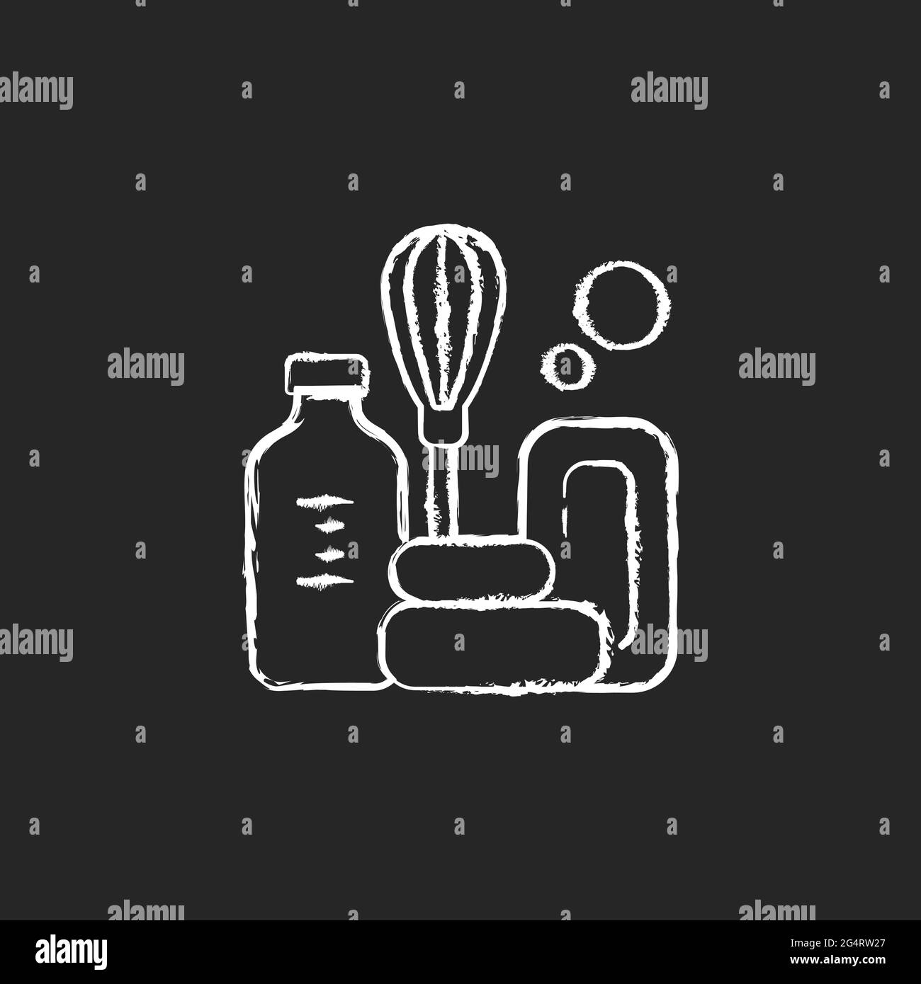 DIY soap chalk white icon on dark background Stock Vector Image & Art ...