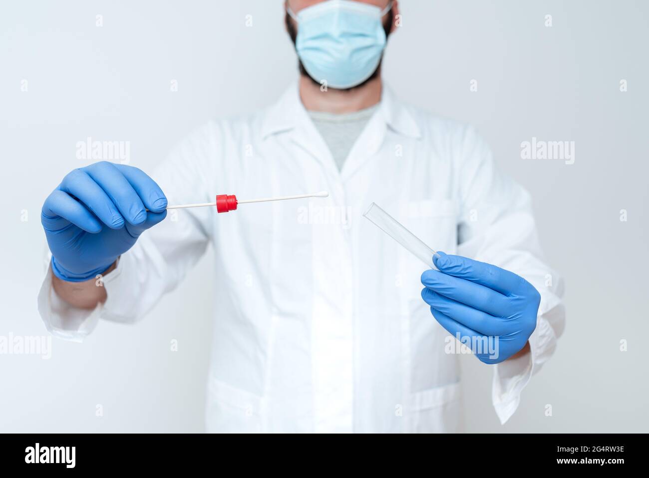 Doctor Explaining Laboratory Test Result, Nurse Gather Specimen Testing ...