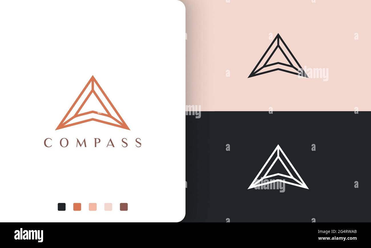 Simple Compass Logos Compass Logo Design Modern Authorized Simple