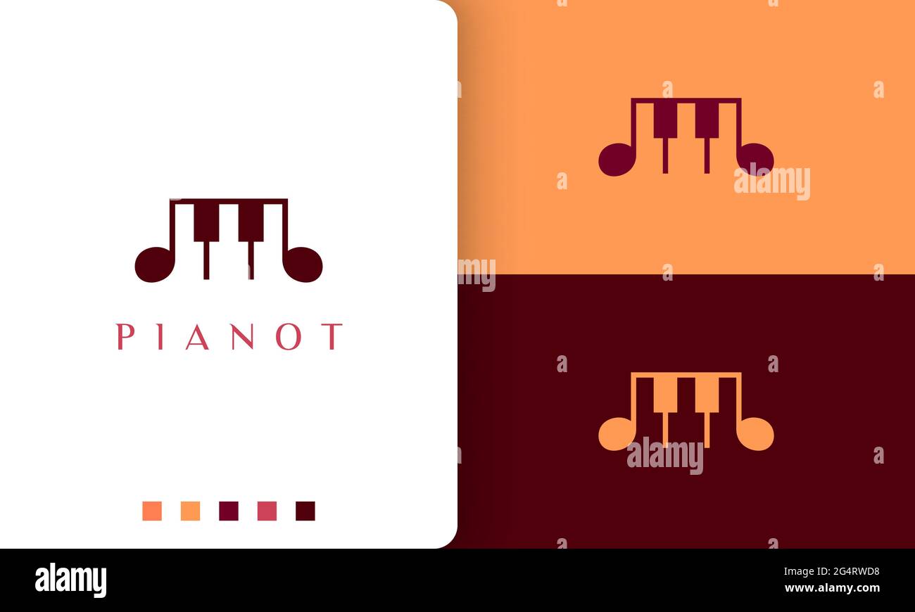 Piano logo hi-res stock photography and images - Alamy