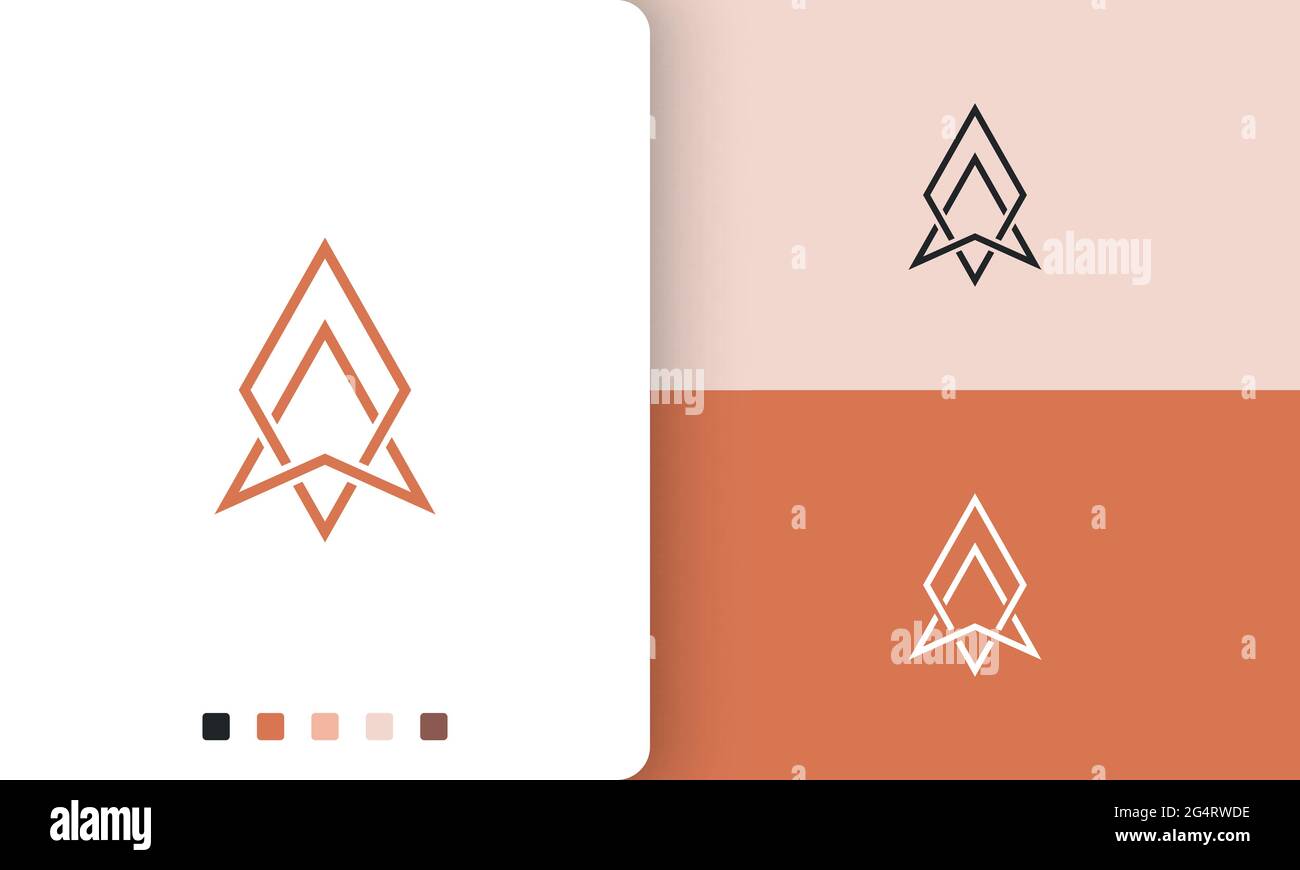 explorer or compass logo vector design with simple and modern style ...