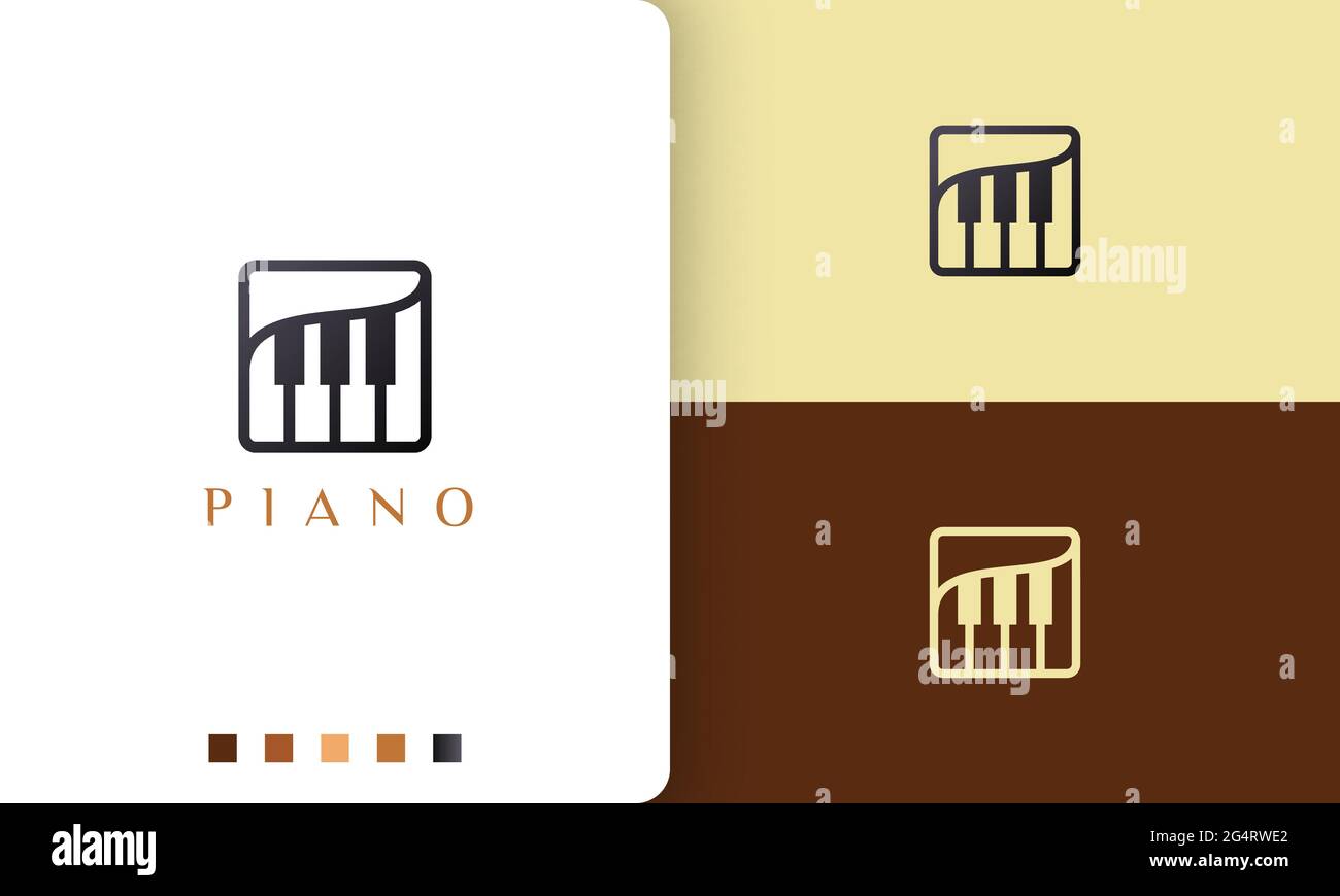 Piano logo hi-res stock photography and images - Alamy