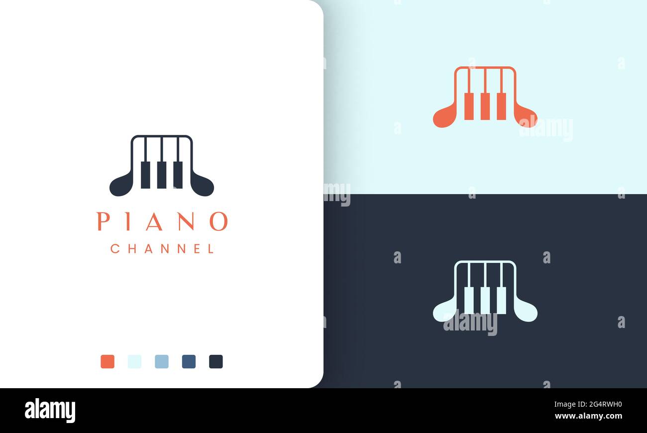 Piano logo hi-res stock photography and images - Alamy