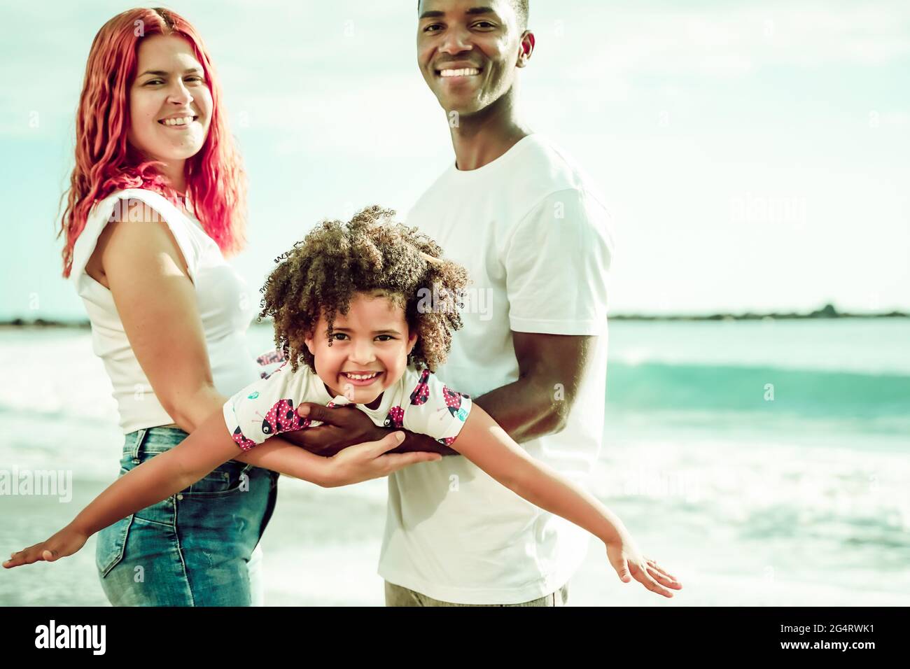 African dad and caucasian mom hi-res stock photography and images - Alamy