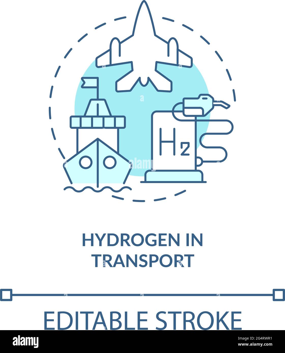 Hydrogen fuel cell engine Stock Vector Images - Alamy