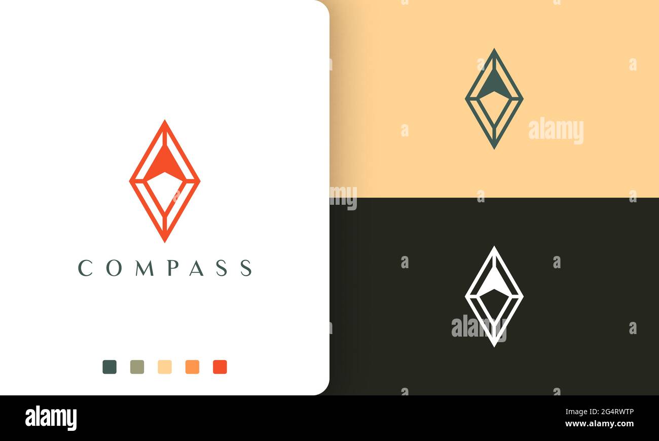 Simple Compass Design Simple Compass Rose" Art Print For Sale By