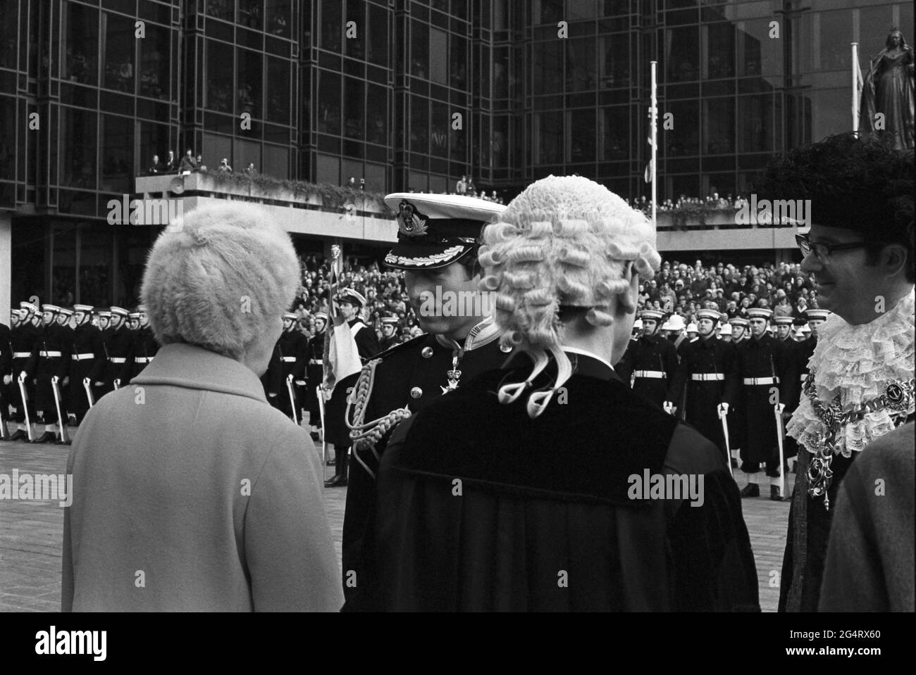 England, Hampshire, Portsmouth, Prince Charles receiving the Freedom of ...