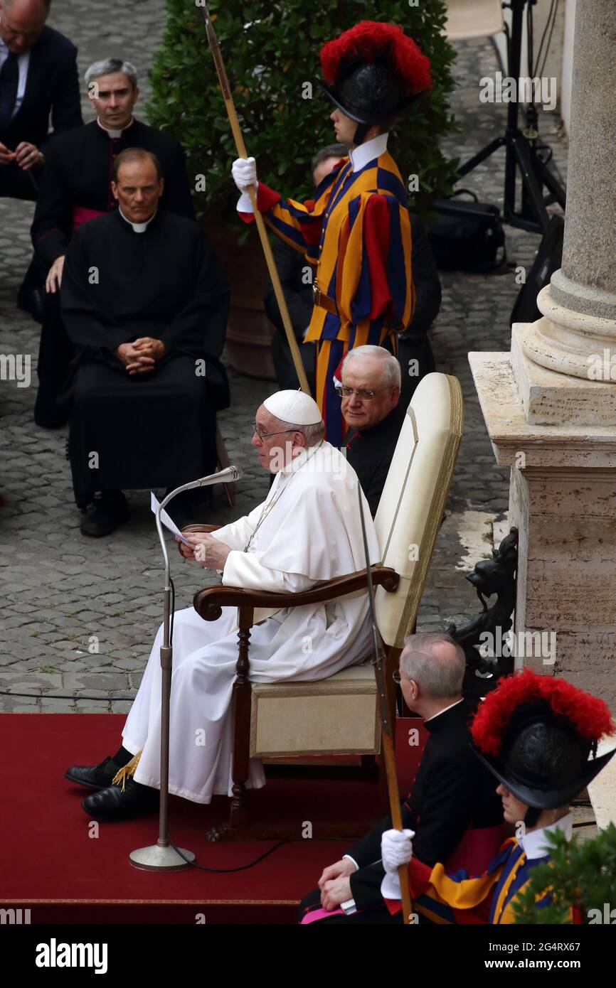 June 23, 2021 - Vatican City (Holy See) POPE FRANCIS during his weekly ...