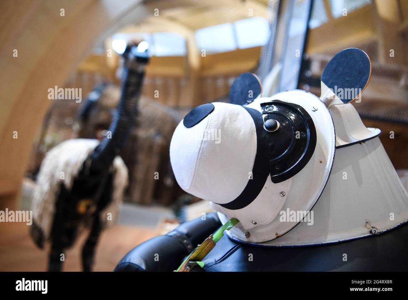 Berlin, Germany. 23rd June, 2021. A panda bear figurine that was made ...
