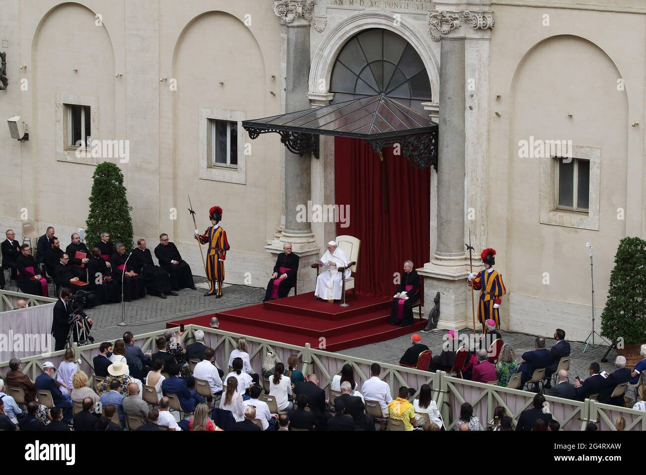 June 23, 2021 - Vatican City (Holy See) POPE FRANCIS during his weekly ...