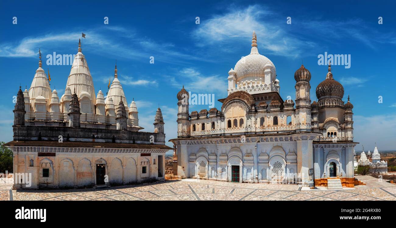 Sonagiri Jain Temples, Madhya Pradesh state, India Stock Photo - Alamy