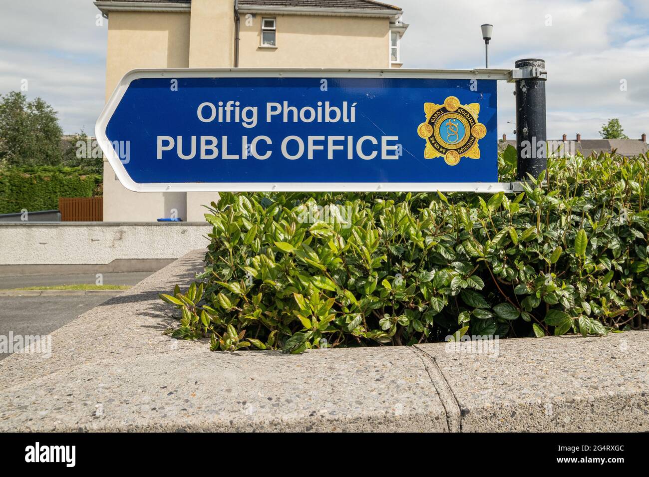 Carlow Town, County Carlow, Ireland, June 12th 2021. Sign for Public ...