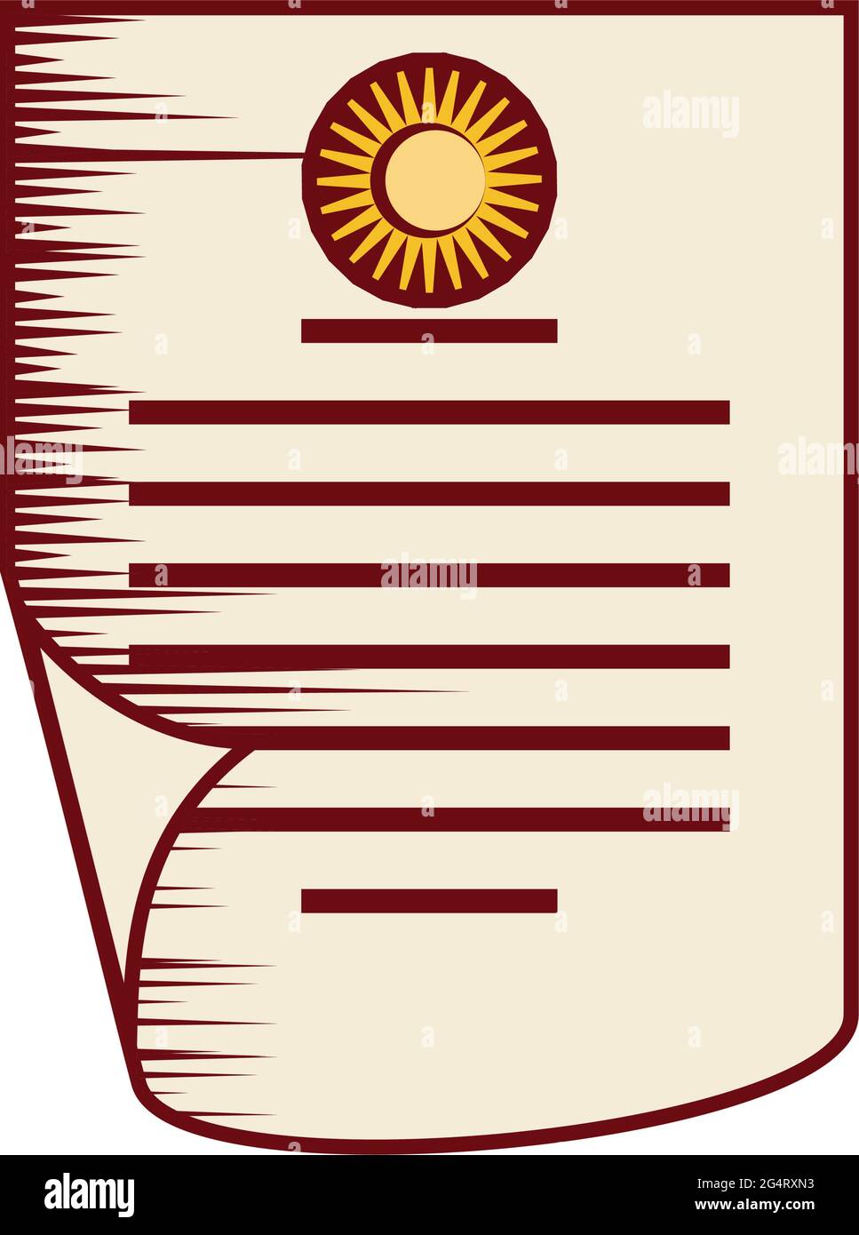 Writing the declaration Stock Vector Images - Alamy