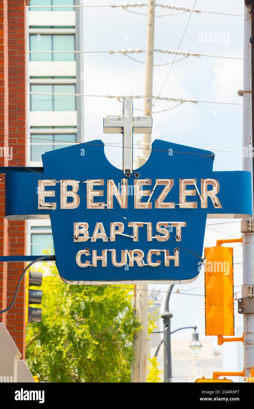 Mlk ebenezer baptist church hi-res stock photography and images - Alamy