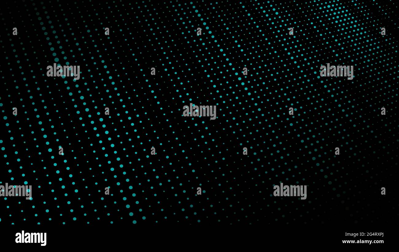 Digital Dynamic Wave Of Particles Big Data Visualization Vector