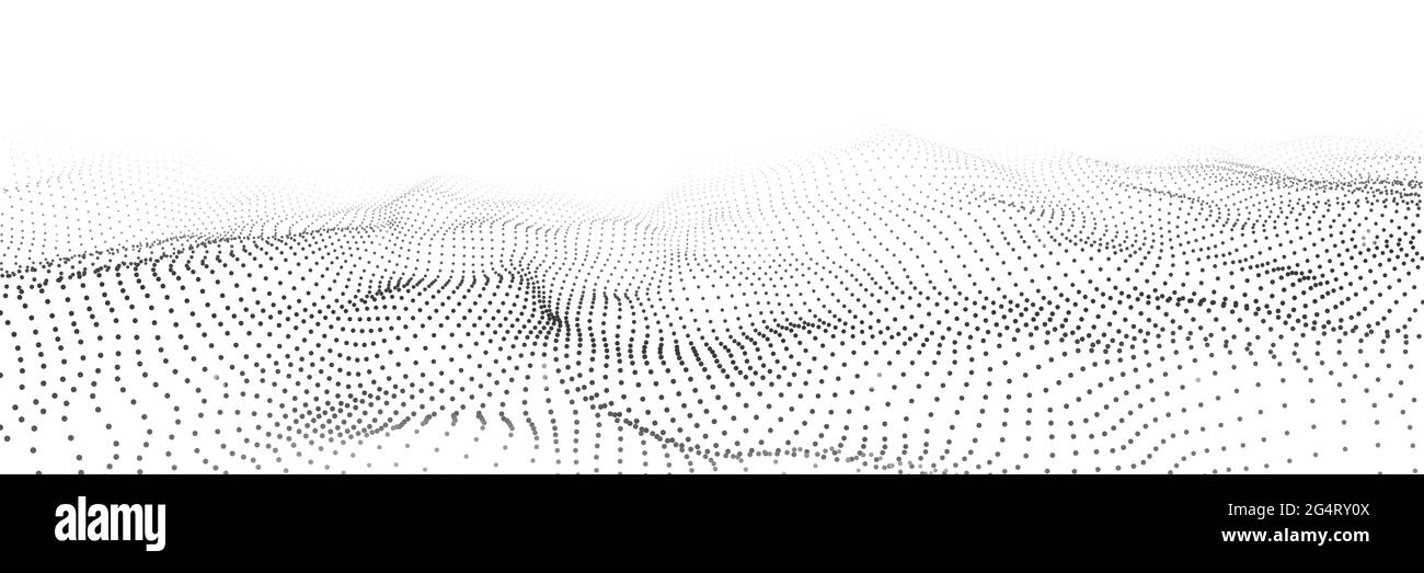 Vector abstract white futuristic background. Big data visualization ...