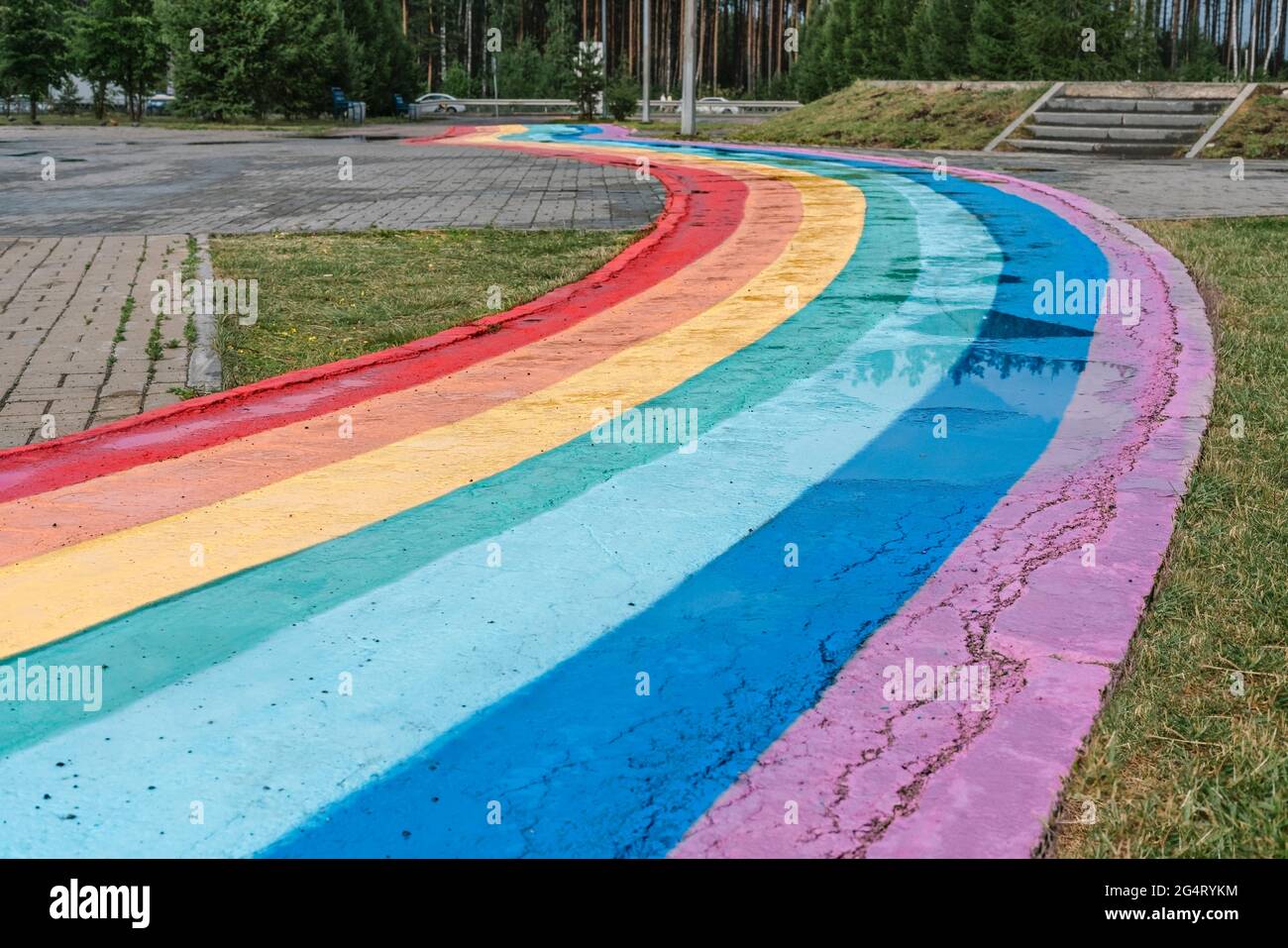 Rainbow path hi-res stock photography and images - Alamy