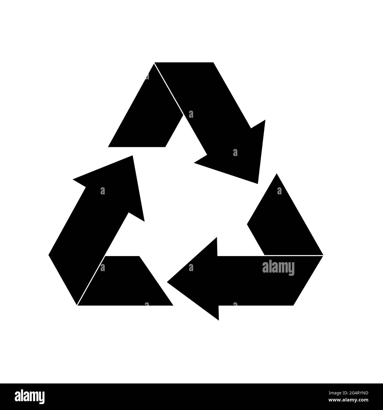 Recycle logo vector Black and White Stock Photos & Images - Alamy