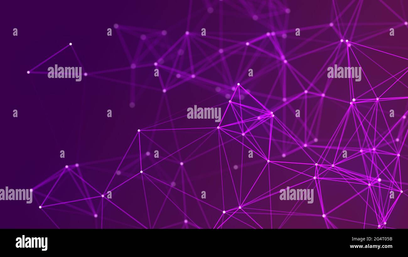 Abstract futuristic dynamic background. Network connection structure ...