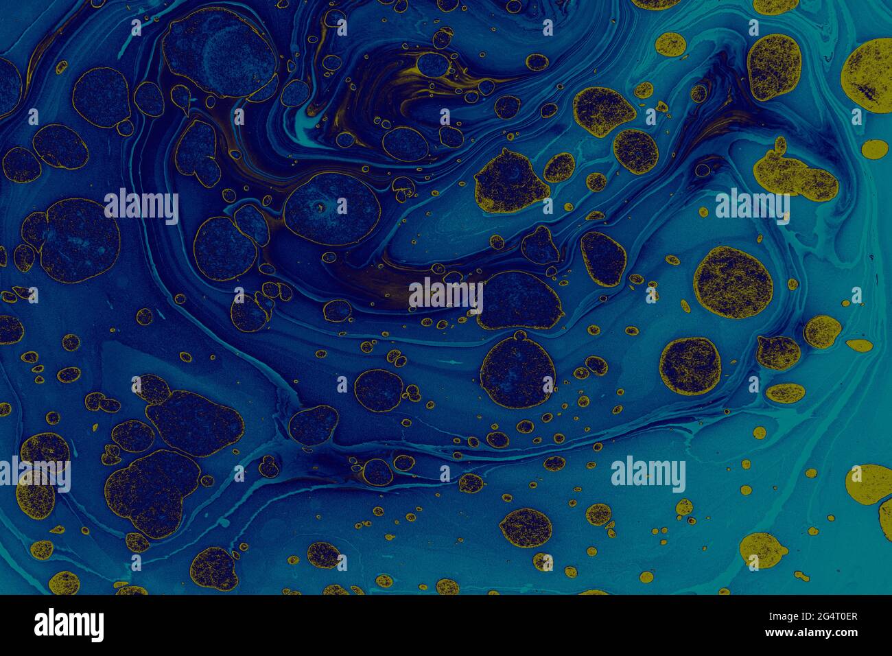 Abstract blue marble painting pattern background Stock Photo - Alamy