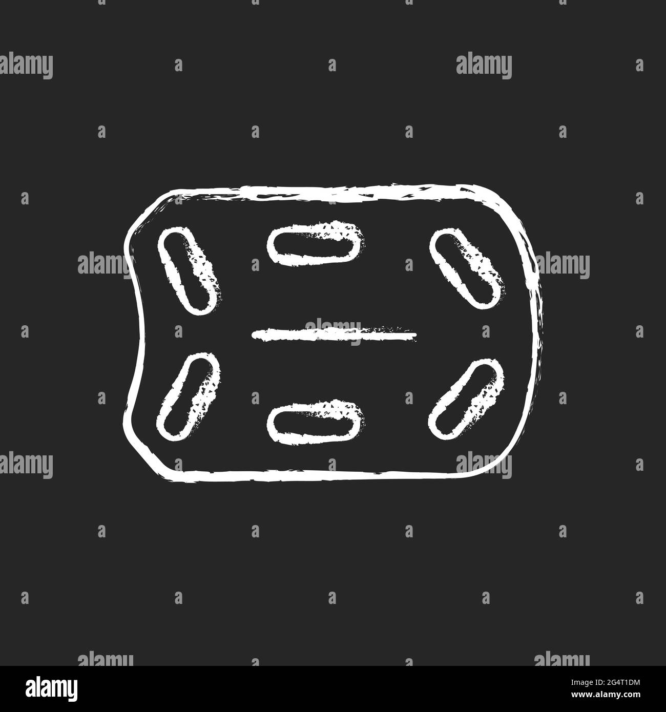 Rescue board chalk white icon on dark background Stock Vector Image ...