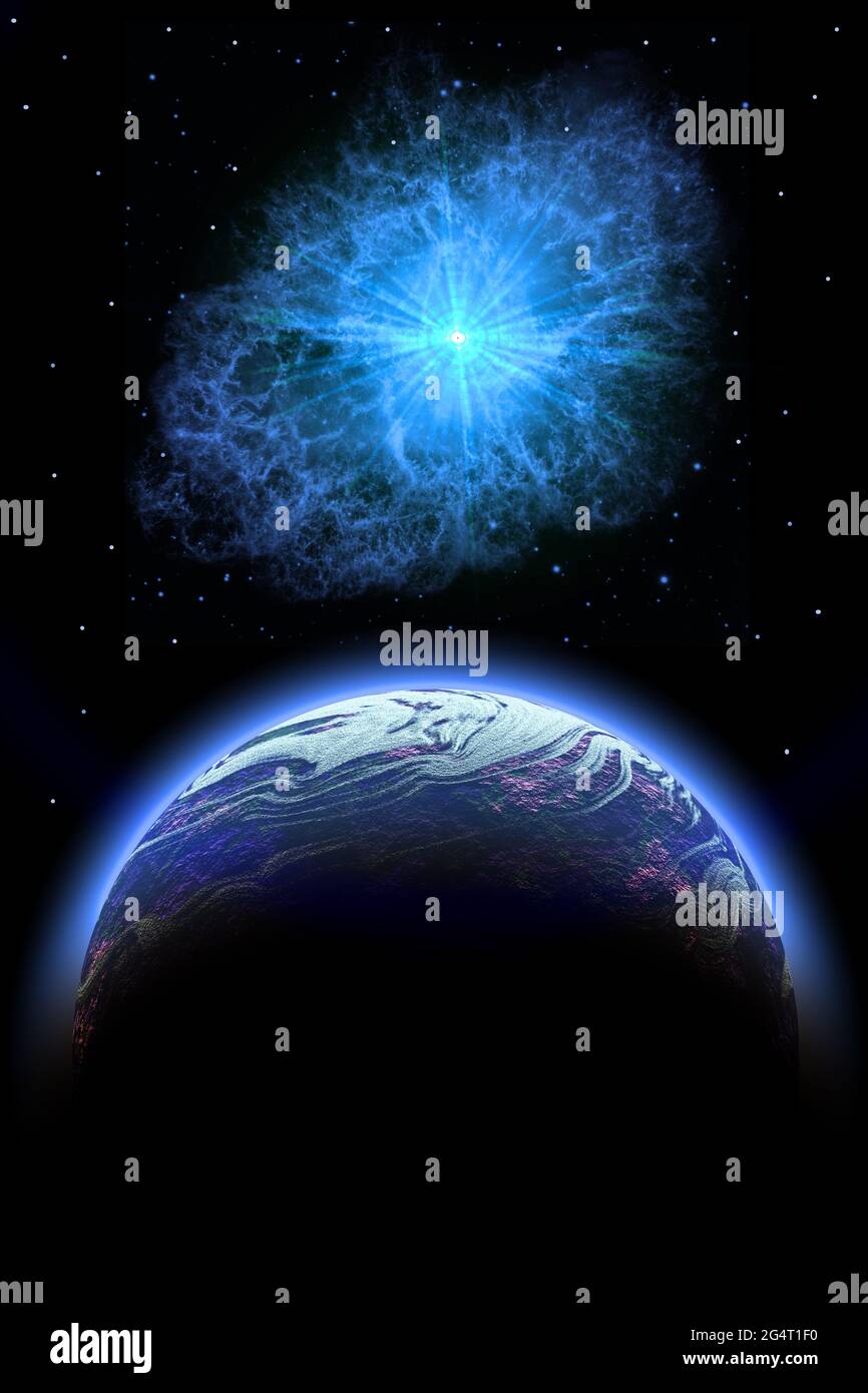 Exoplanet blue hi-res stock photography and images - Alamy