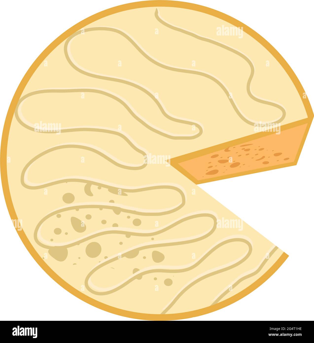 Wheel Of Cheese Vector