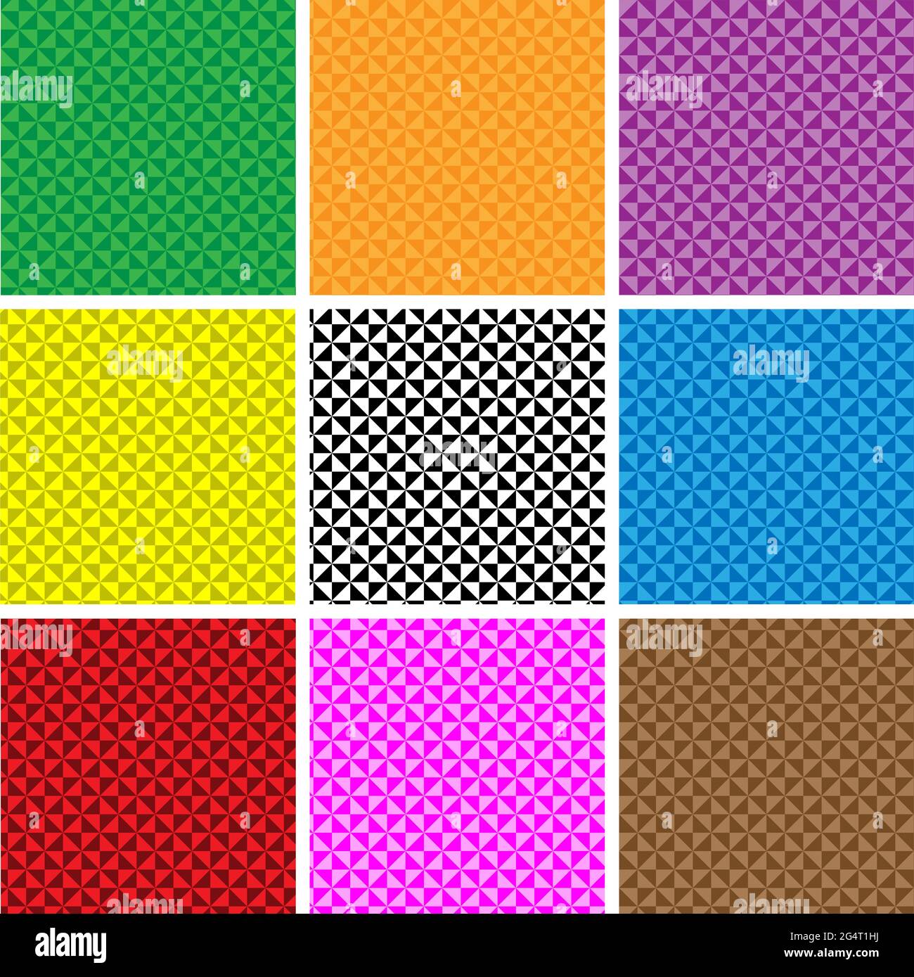 Seamless pattern, eight Triangle in square Stock Photo - Alamy