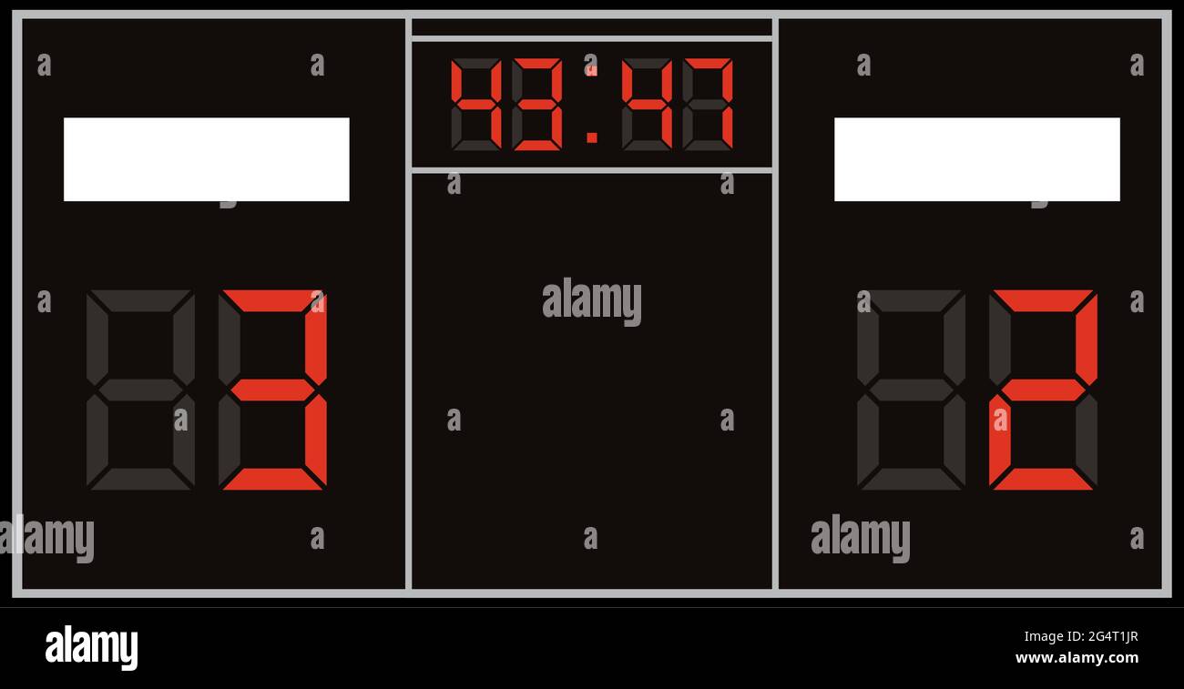 Football clock score Stock Vector Images - Alamy
