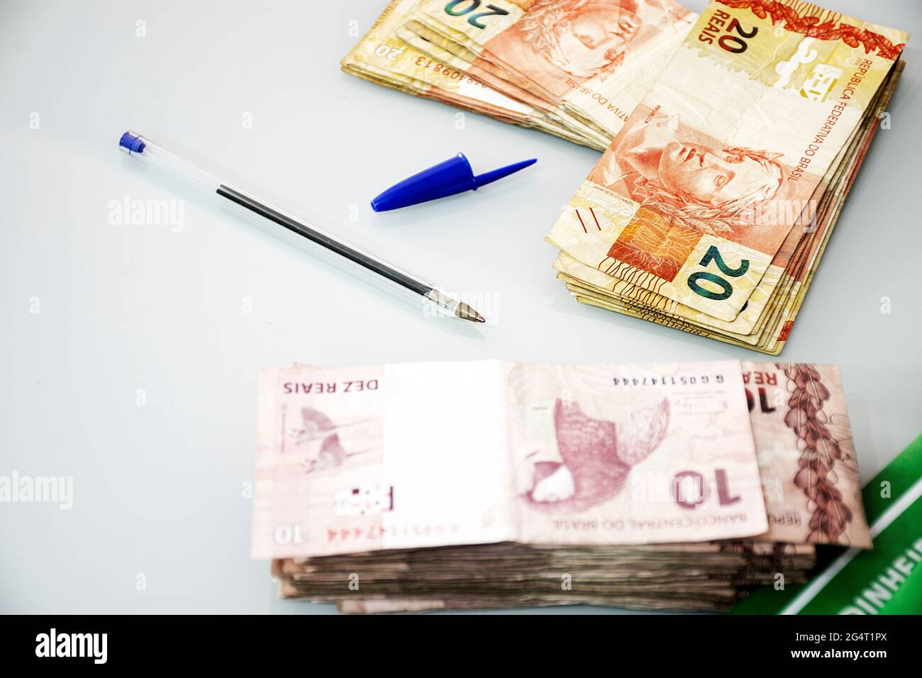 Photographic composition with Real - Brazilian Money Stock Photo - Alamy