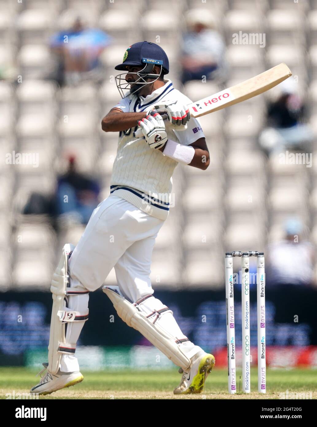 India's Ravichandran Ashwin batting during day six of the ICC World ...