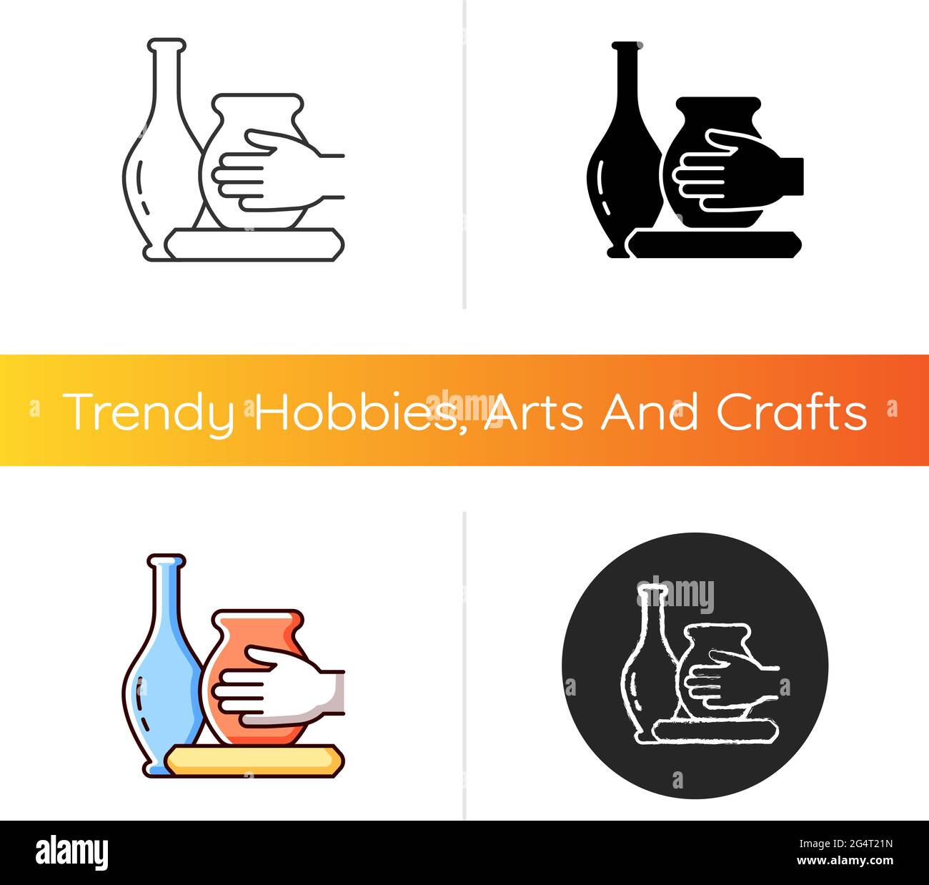 Handmade pottery icon Stock Vector Image & Art - Alamy