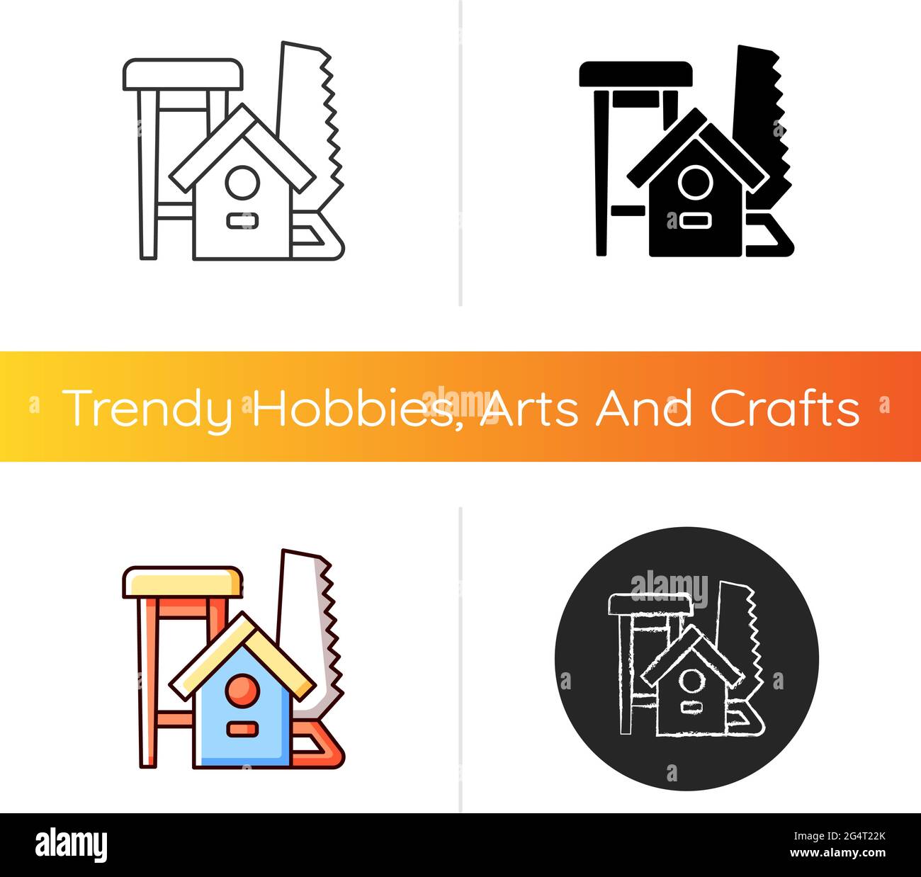 Woodwork and handicraft Stock Vector Images - Alamy