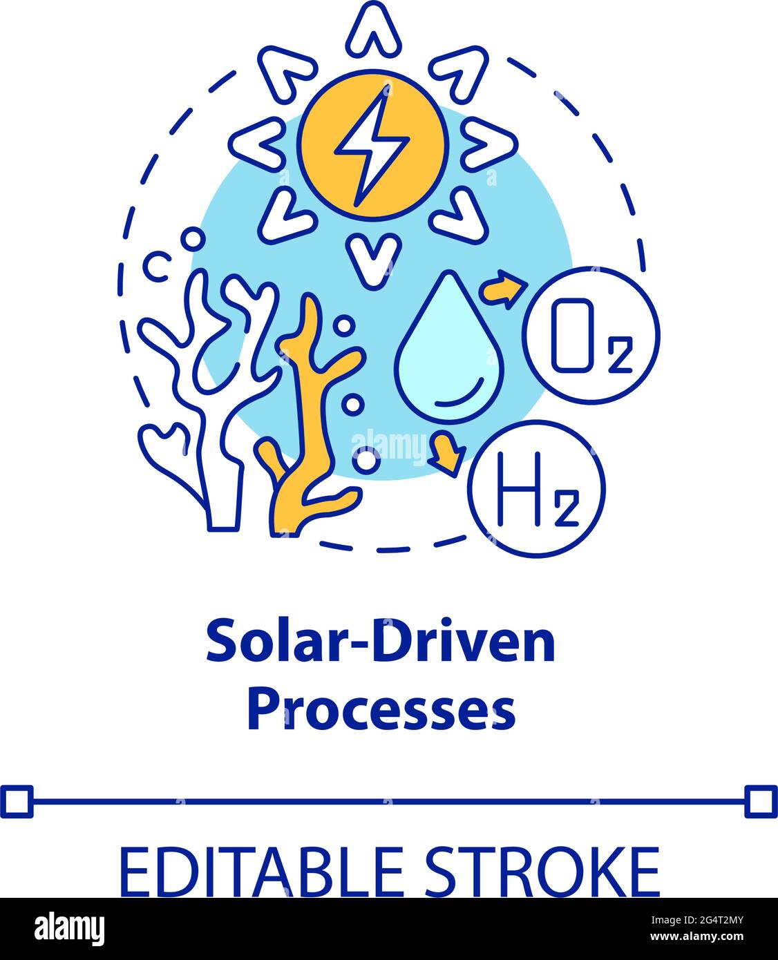 Solar cell circle Stock Vector Images - Alamy