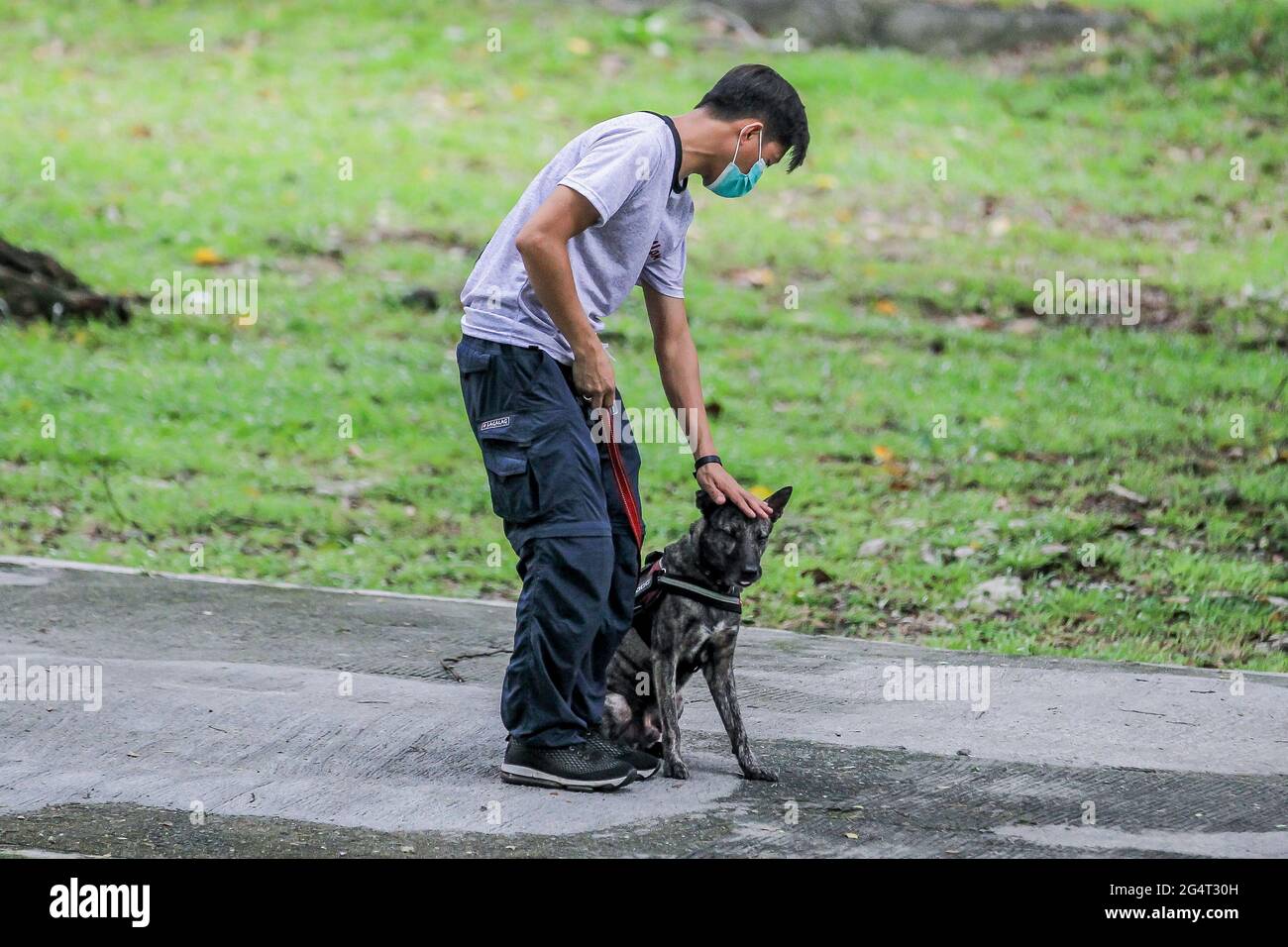 Manila. 23rd June, 2021. A member of the University of the Philippines ...