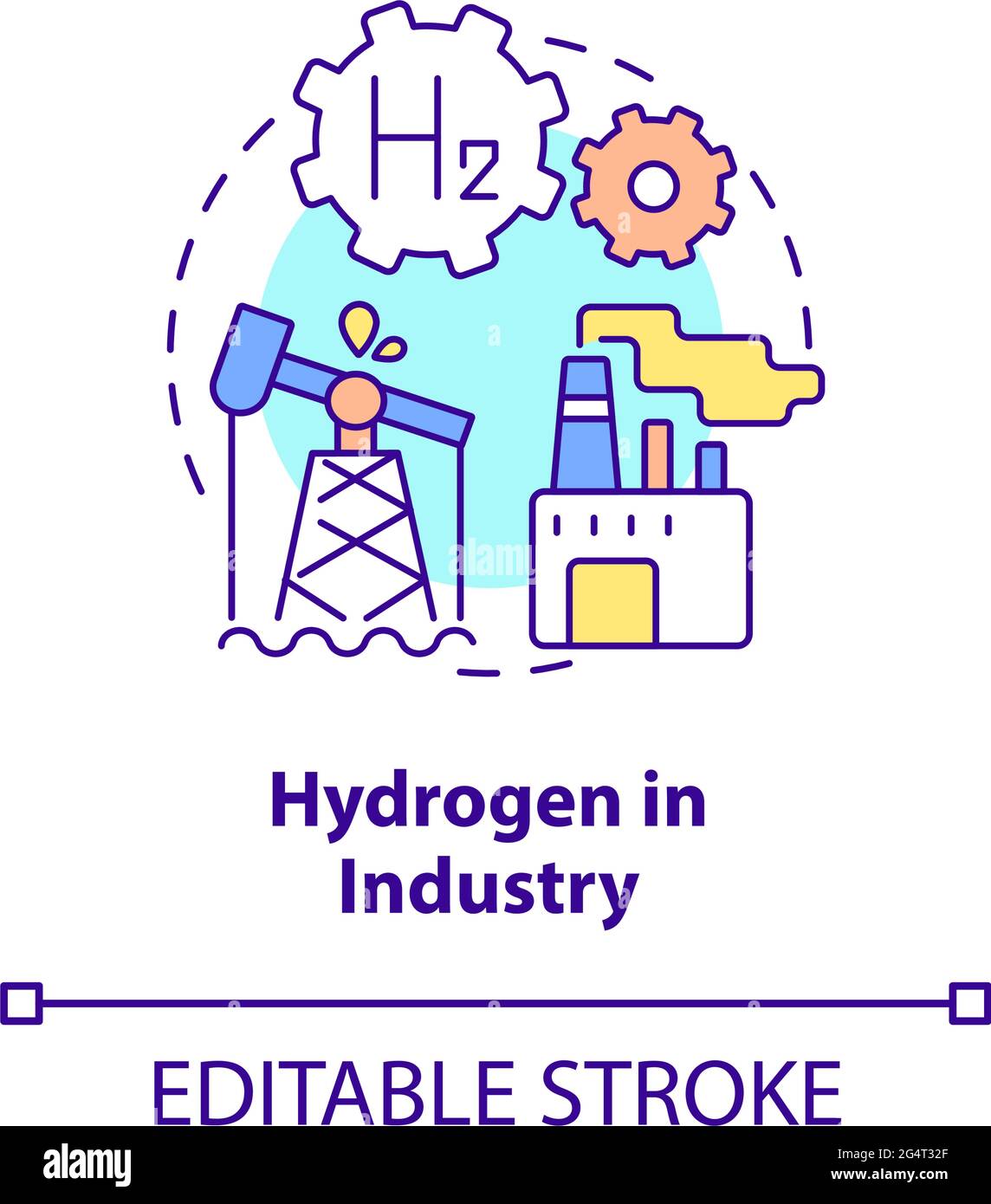 Hydrogen factory Stock Vector Images - Alamy