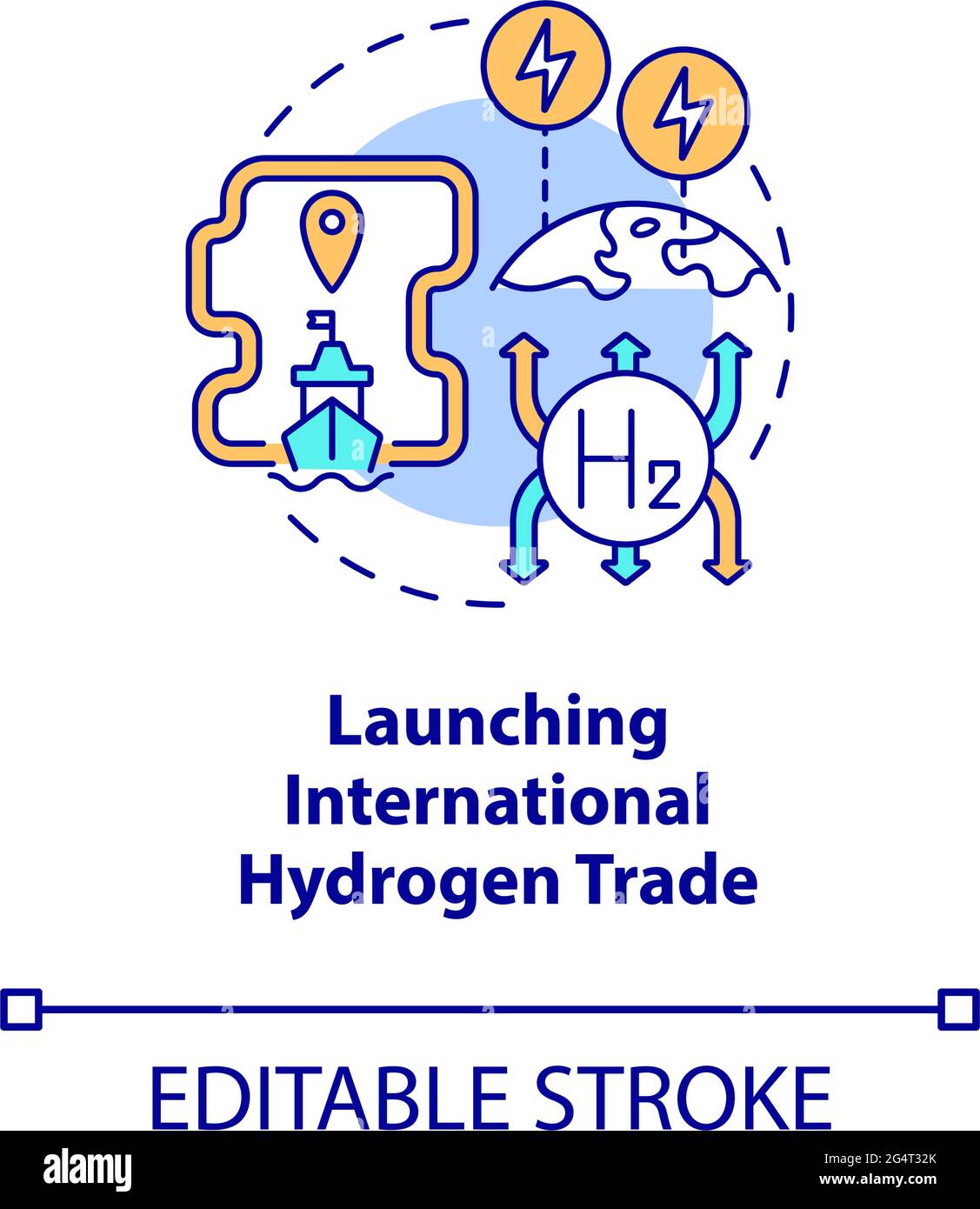 Green hydrogen fuel ship Cut Out Stock Images & Pictures - Alamy