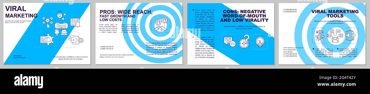 Viral marketing brochure template Stock Vector Image & Art - Alamy