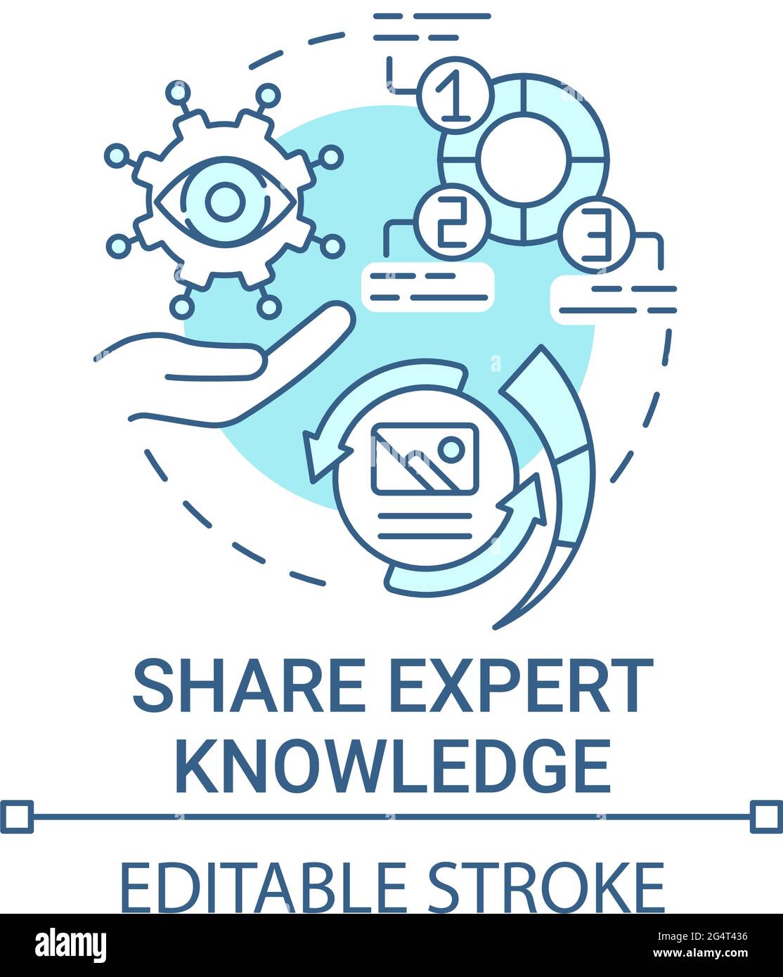 Share expert knowledge concept icon Stock Vector Image & Art - Alamy