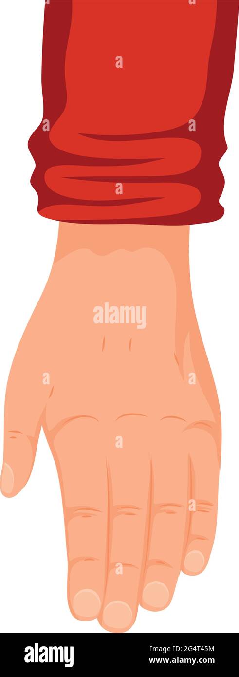 human hand on white background Stock Vector Image & Art - Alamy