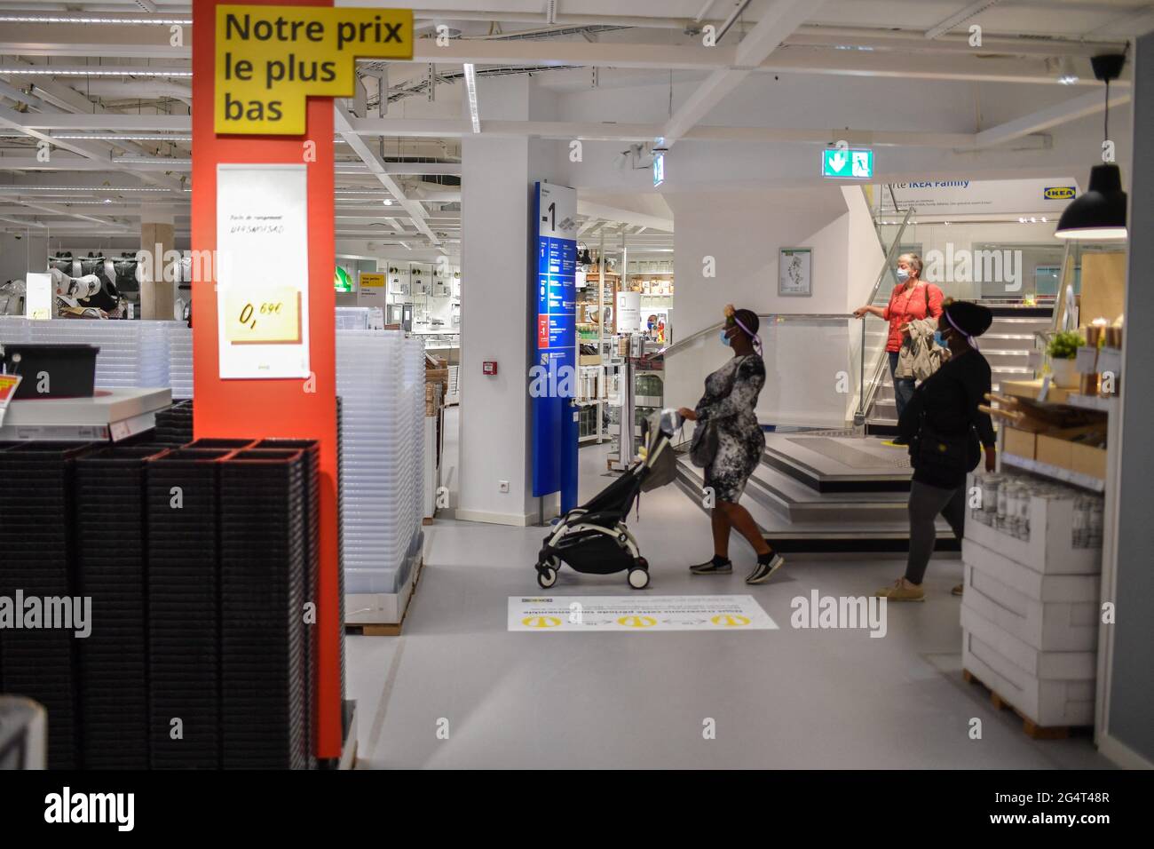 Opening of the new Ikea Decoration store located rue de Rivoli in Paris ...