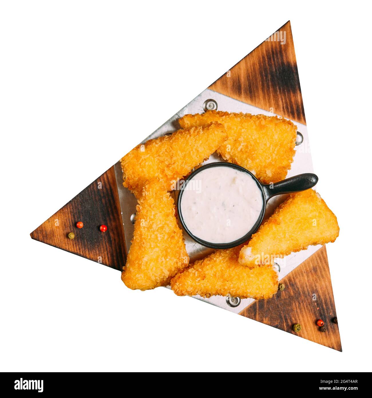 Deep fried mozzarella cheese Cut Out Stock Images & Pictures - Alamy