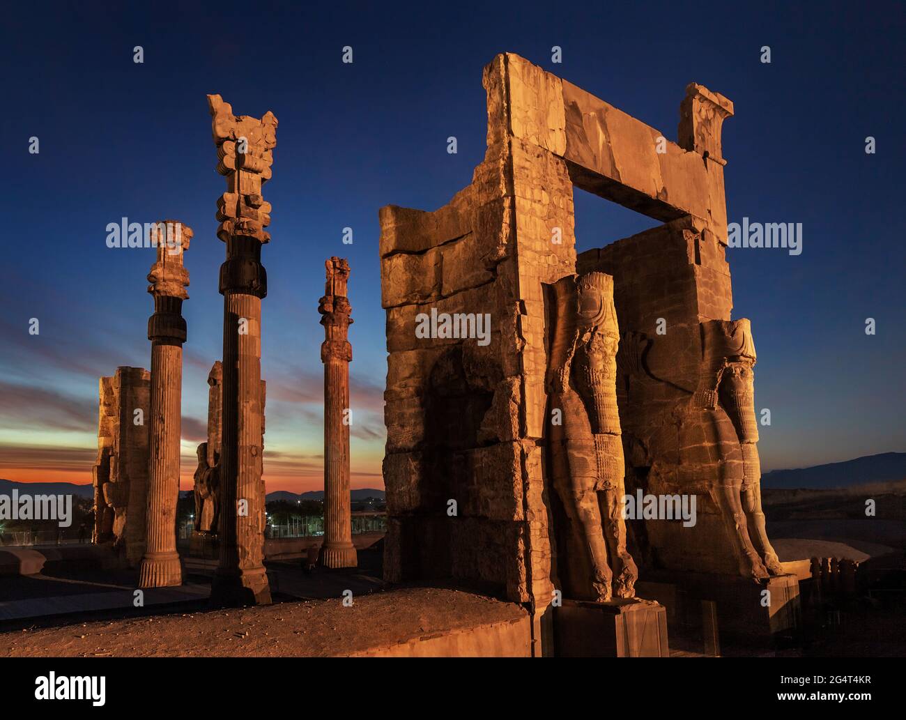 The Gate of All Nations, also known as the Gate of Xerxes, is located ...