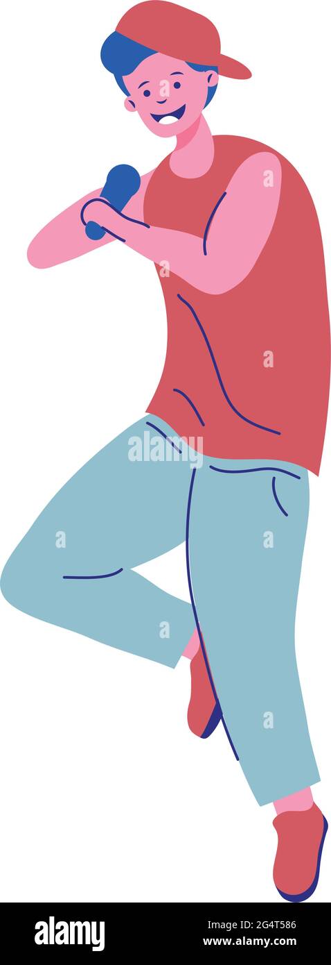 boy cartoon singing, person human people Stock Vector Image & Art - Alamy