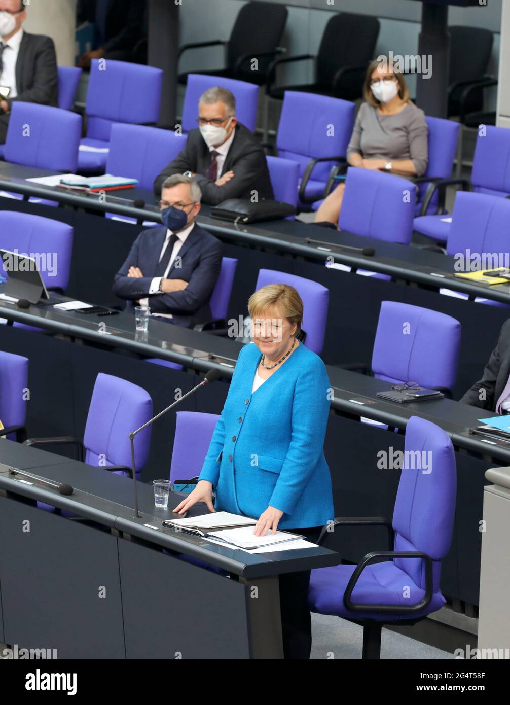Berlin, Germany, 23th June, 2021.Dr. Angela Merkel has been Chancellor ...