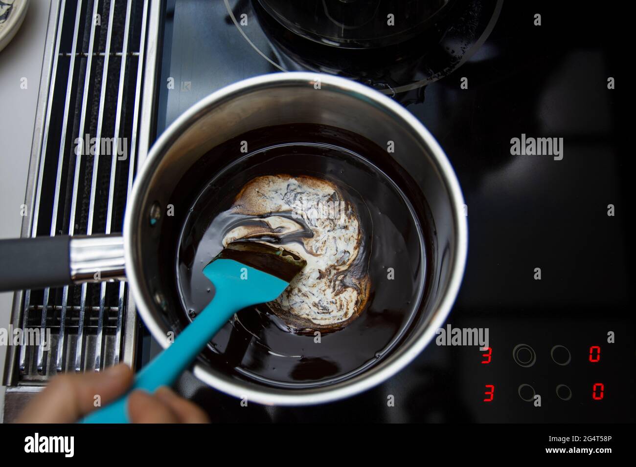 Melting butter dark chocolate hi-res stock photography and images - Alamy