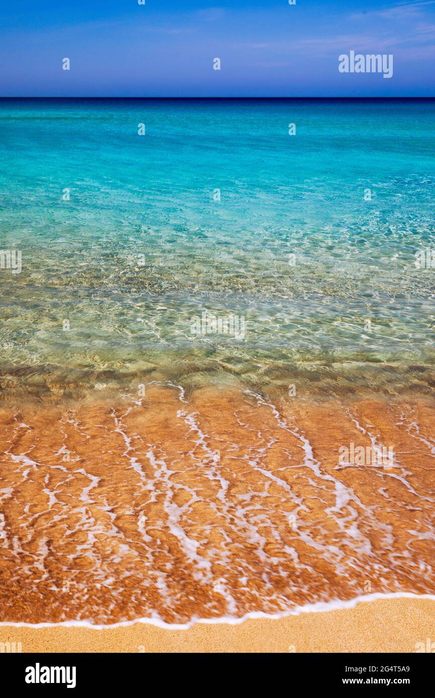 Beautiful turquoise beach Falasarna (Falassarna) in Crete, Greece. View ...