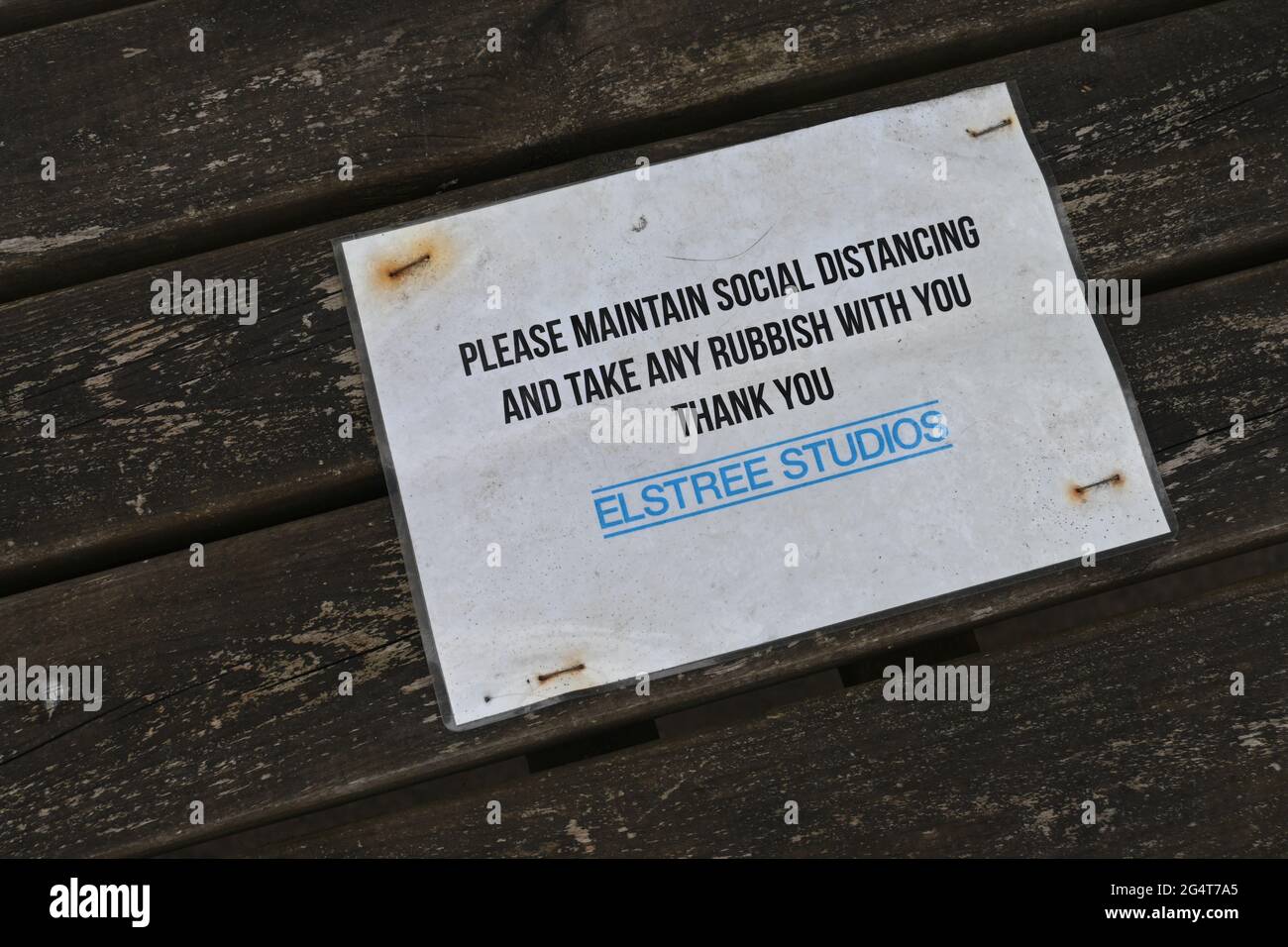Cover 19 safety signs Stock Photo - Alamy